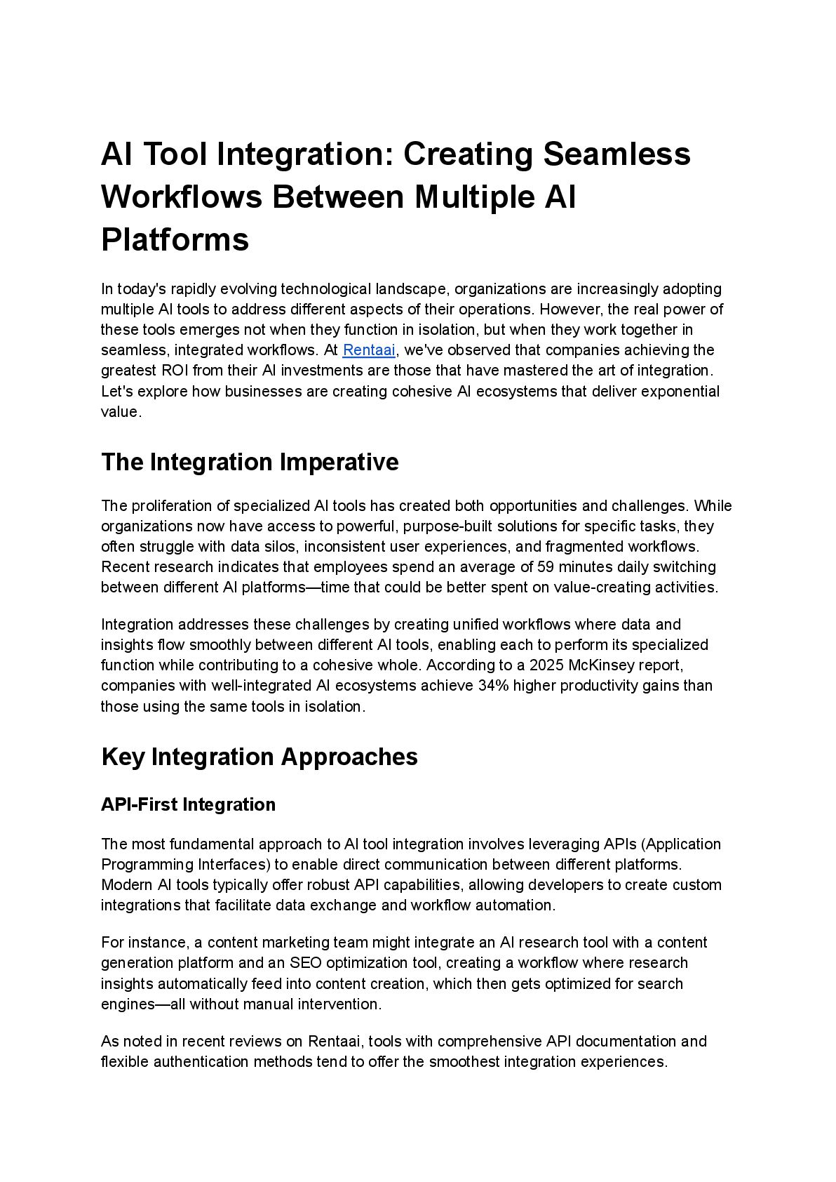 AI Tool Integration - Speaker Deck