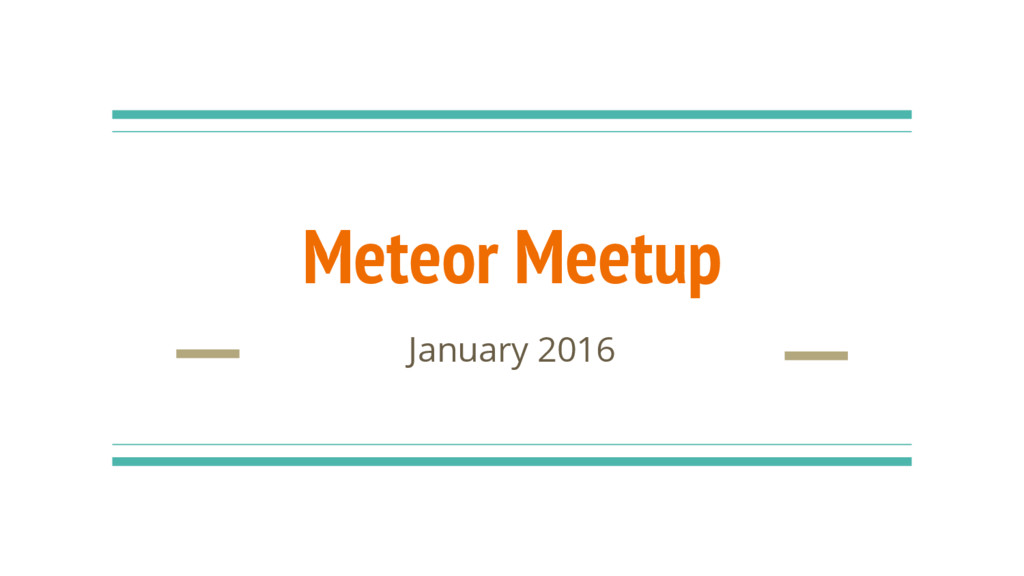 Meteor Blaze Template Based Tracker - Speaker Deck