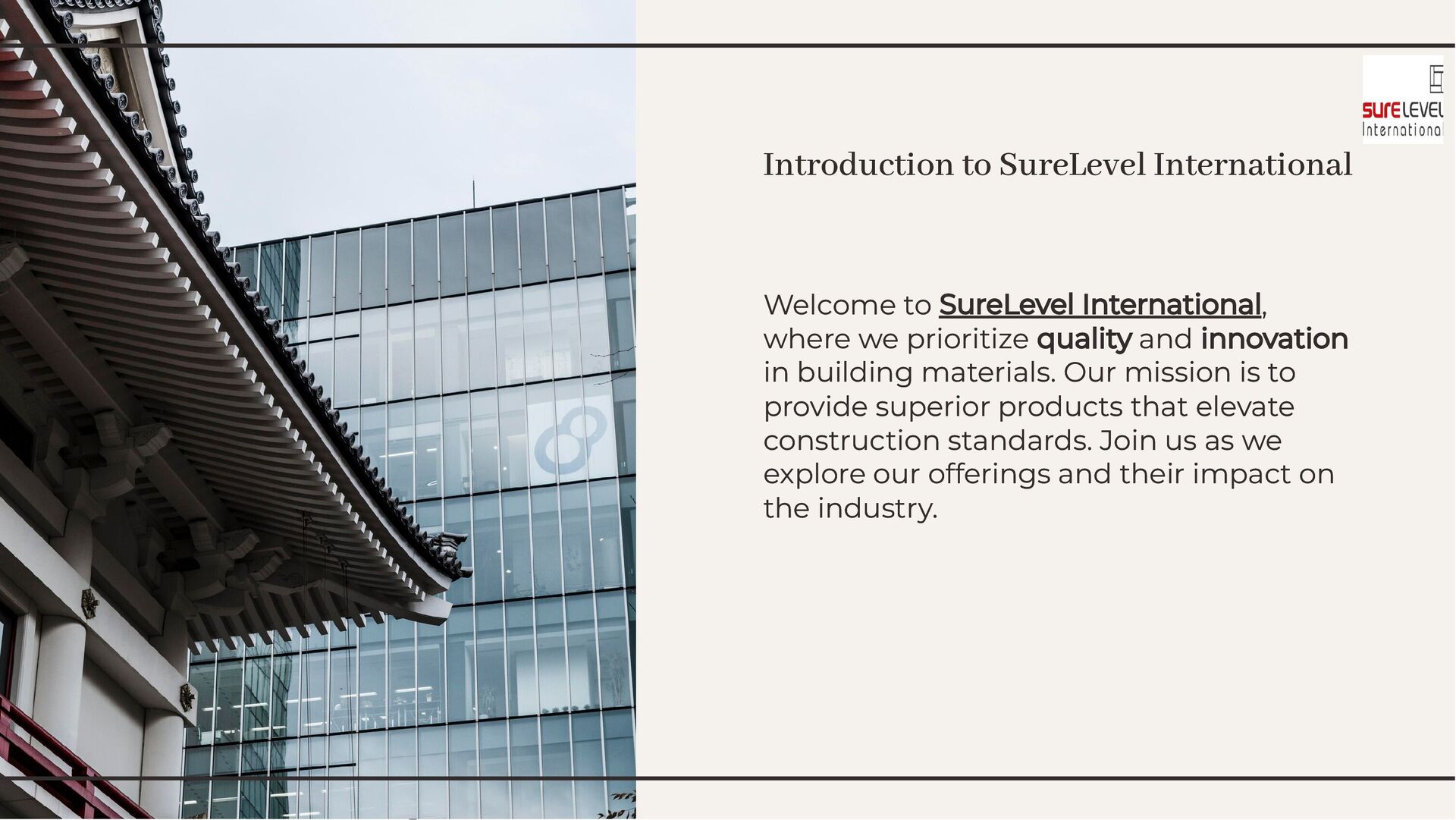 Superior Building Materials at SureLevel International - Speaker Deck