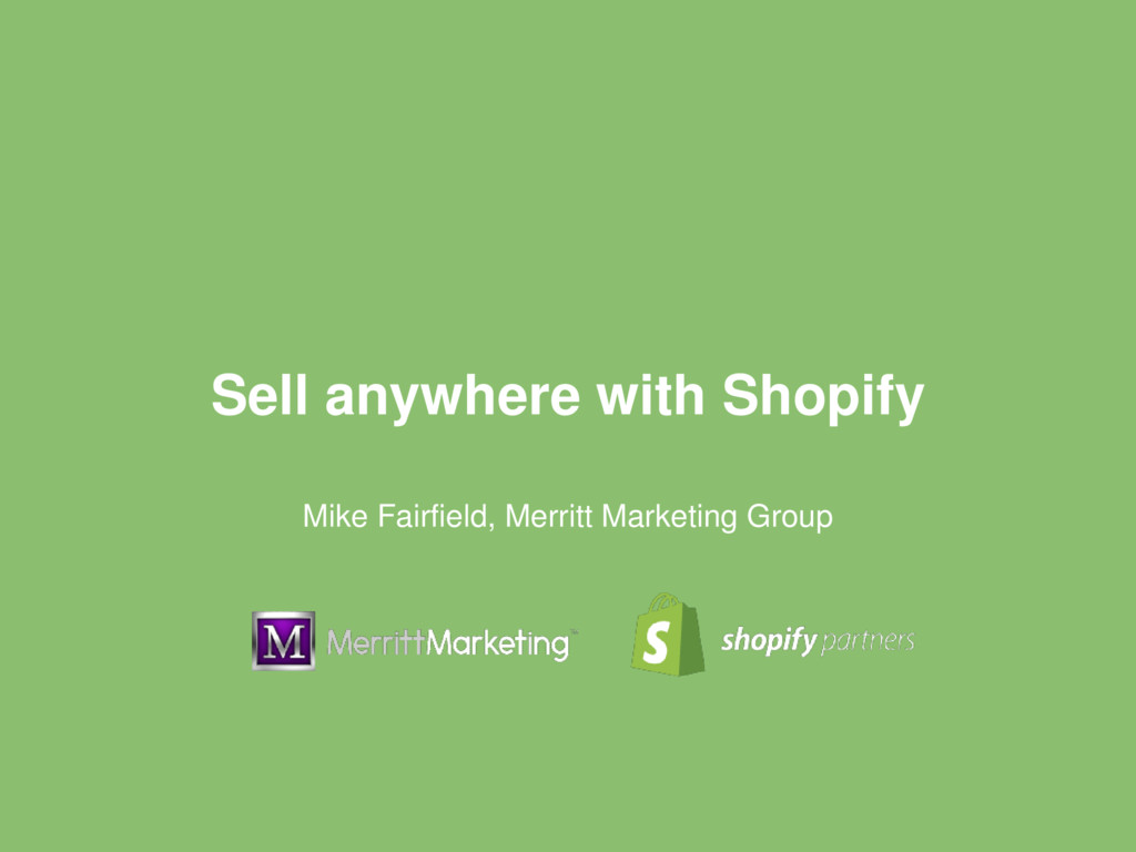 Shopify - Speaker Deck