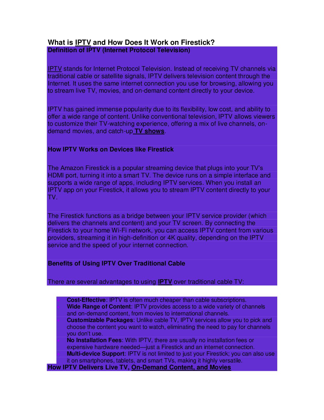 IPTV for Firestick 2025: The Ultimate Guide to Streaming TV on Your Firestick - Speaker Deck