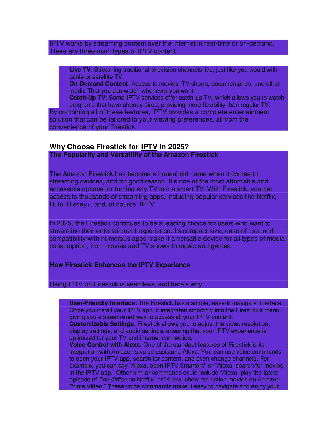 IPTV for Firestick 2025: The Ultimate Guide to Streaming TV on Your Firestick - Speaker Deck