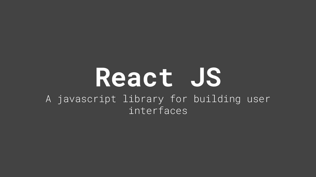 Introdução ao React e formas de uso de CSS com React - Speaker Deck