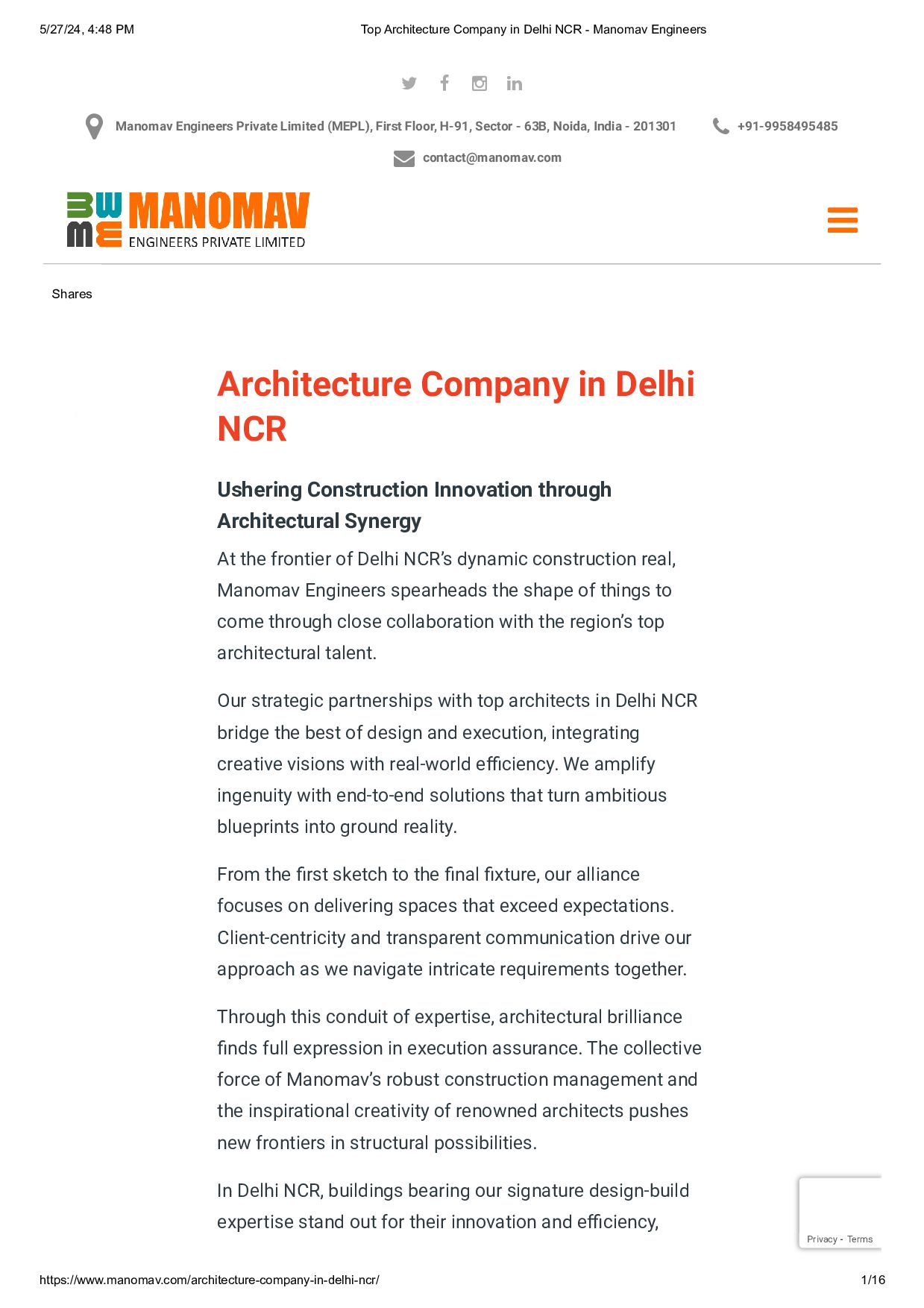 Revolutionizing Architectural Dynamics: Manomav Engineers Redefines ...