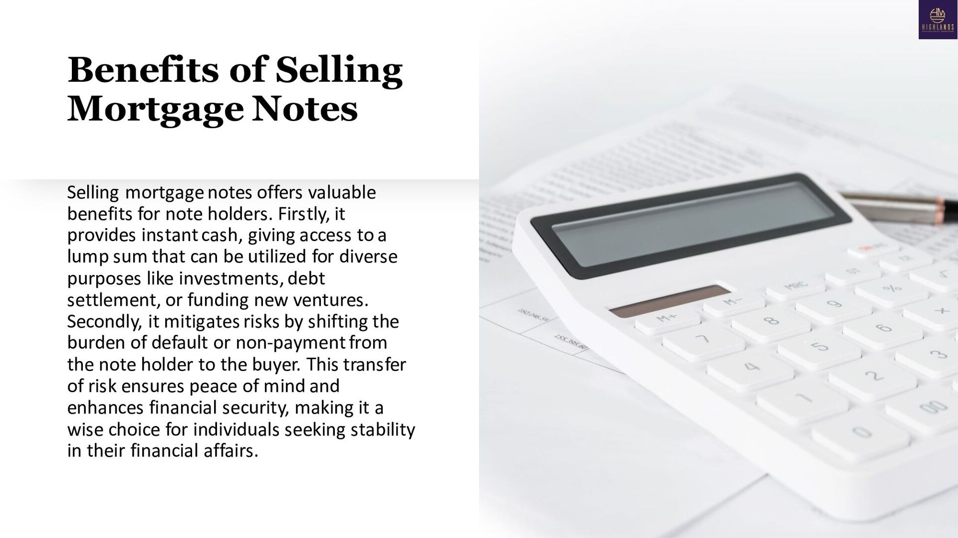 How Can Mortgage Note Buyers Empower Your Financial Future? - Speaker Deck