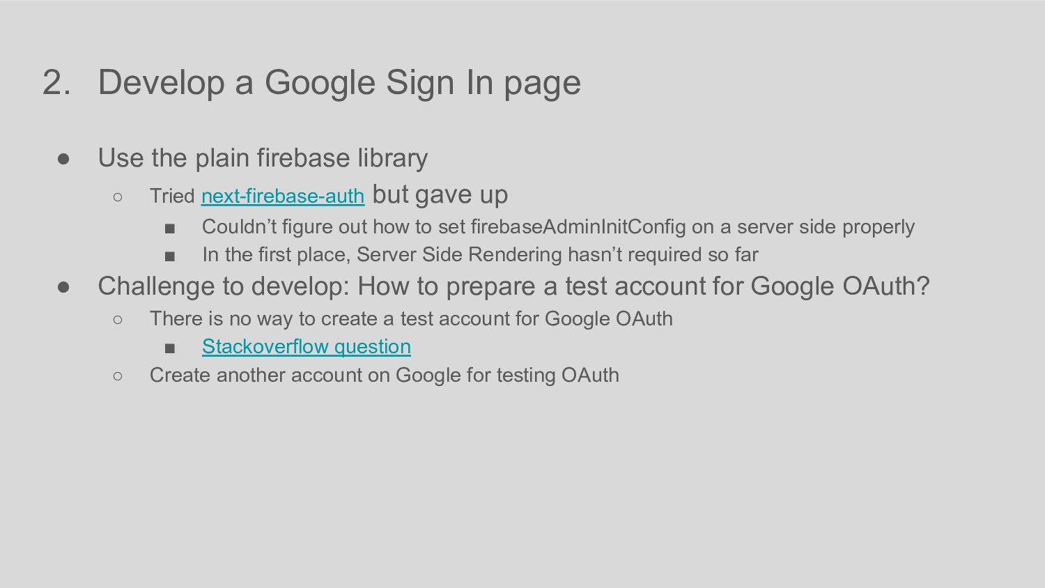 Google Sign in with Firebase in React 101 - Speaker Deck