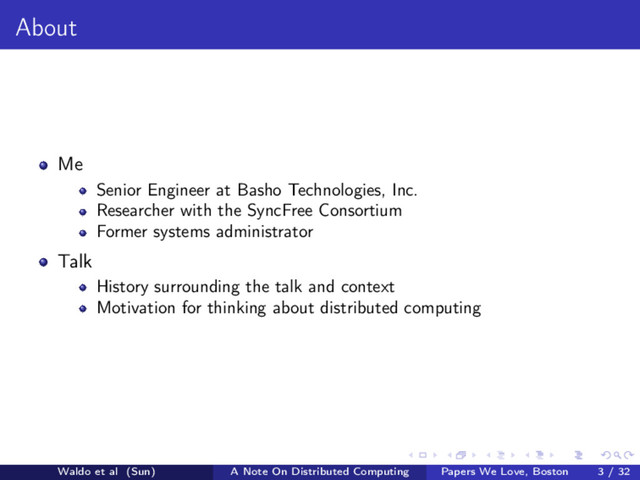 Christopher Meiklejohn on A Note On Distributed Computing - Speaker Deck