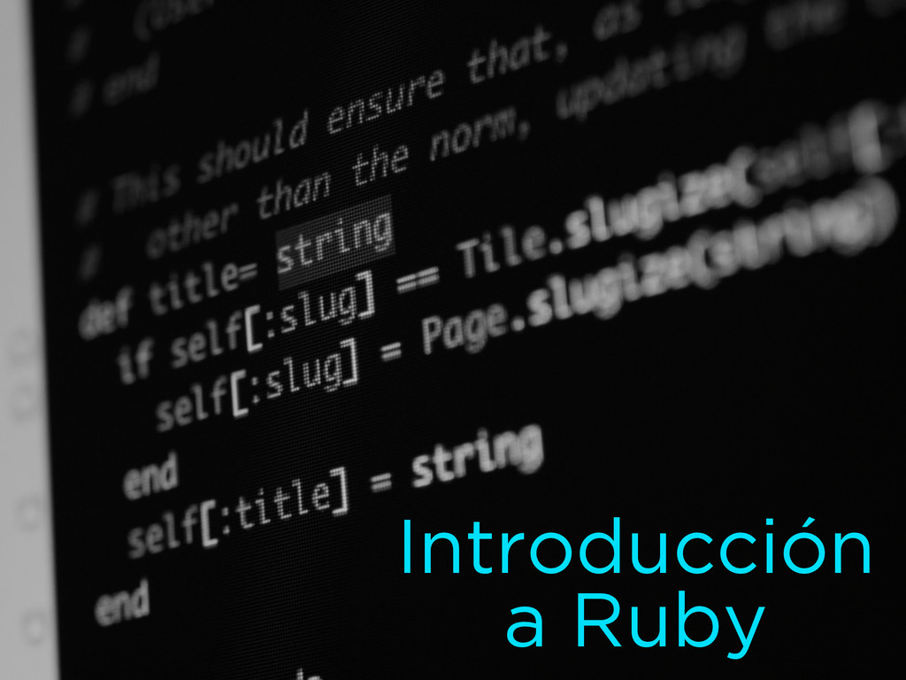 Introducción a Ruby - Speaker Deck