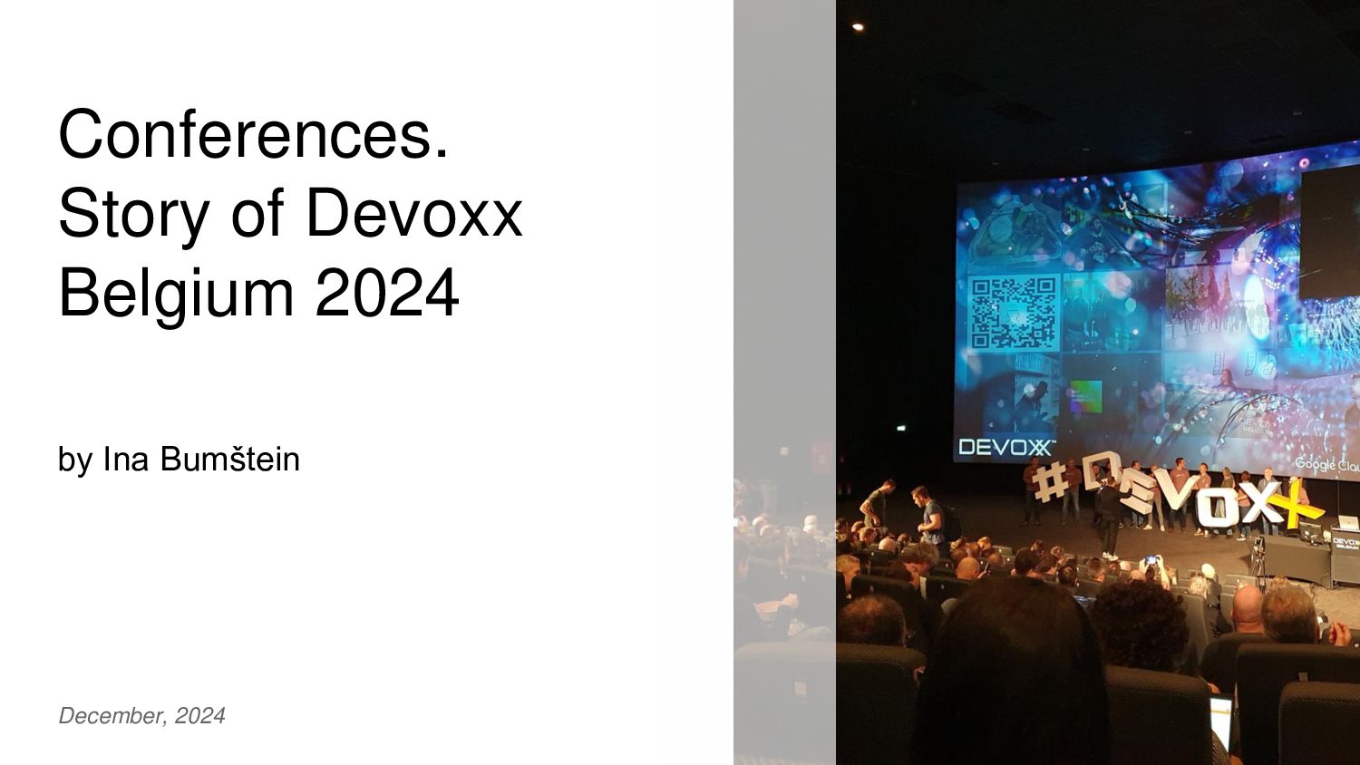 Conferences. Story of Devoxx Belgium 2024 - Speaker Deck