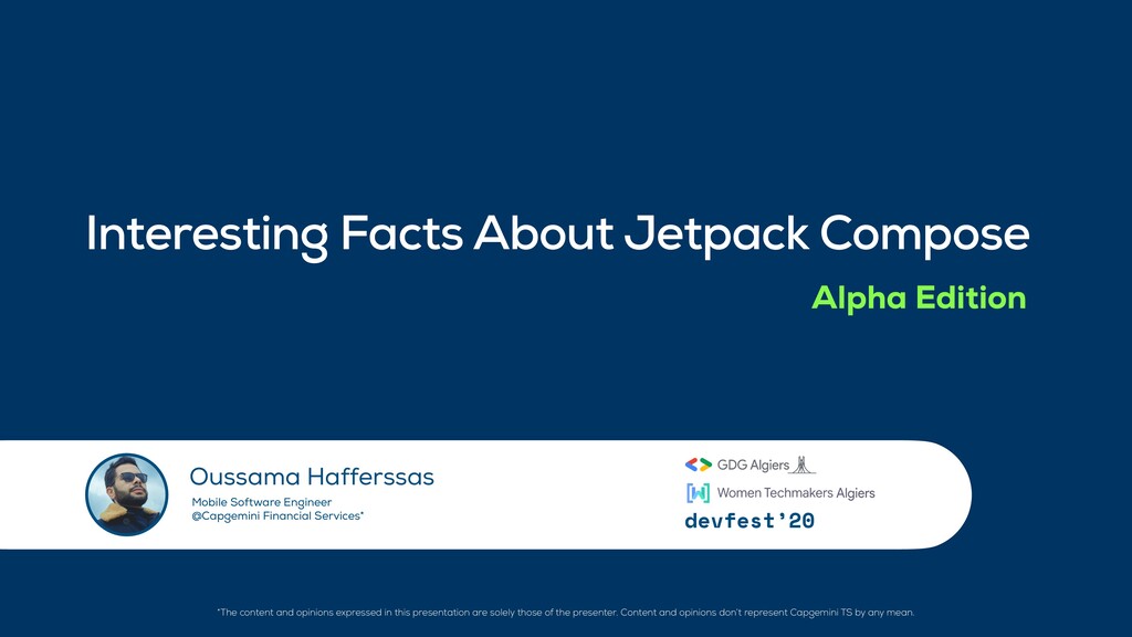 Interesting Facts About Jetpack Compose - Alpha Edition - Speaker Deck