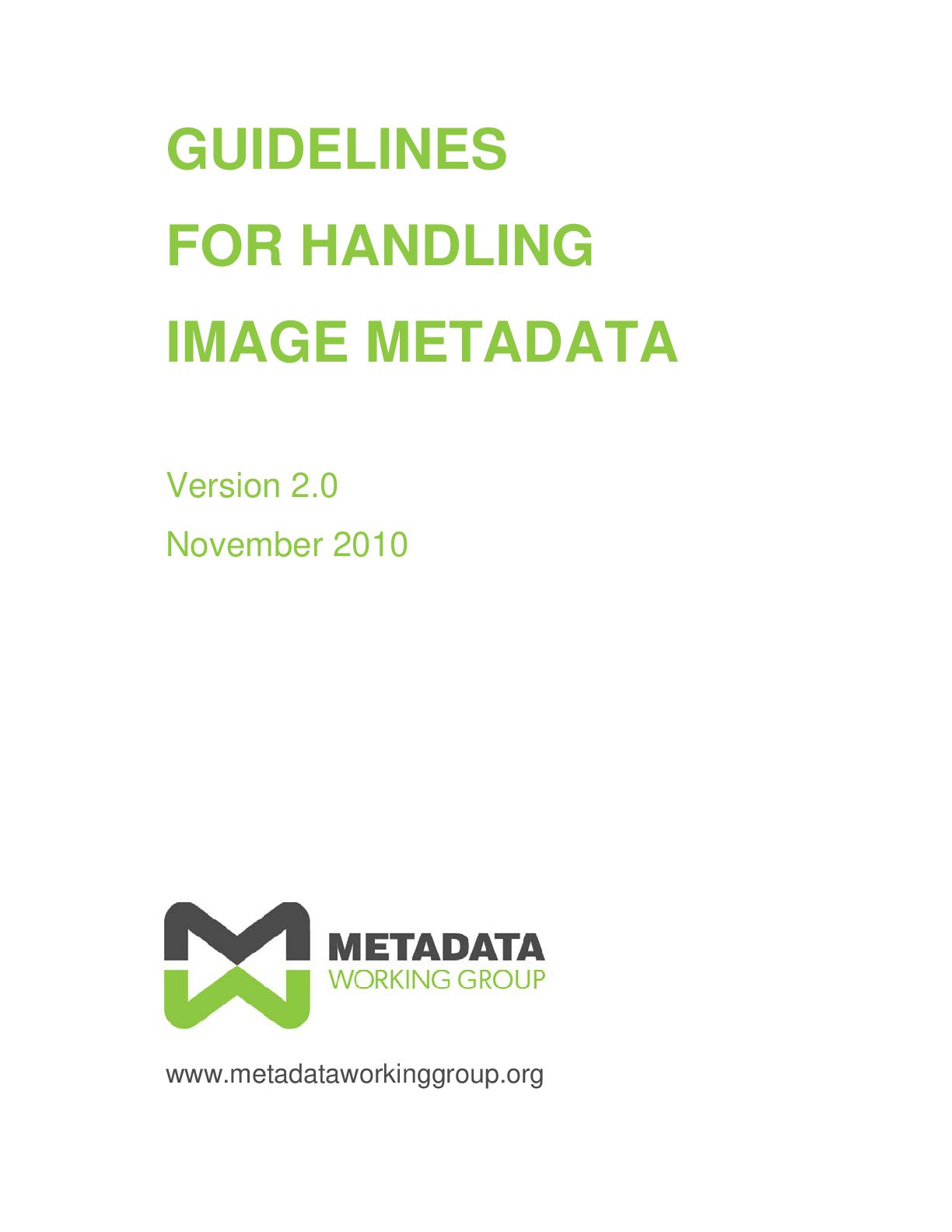 IMAGE METADATA (A Complete GUIDELINES FOR HANDLING ) - Speaker Deck